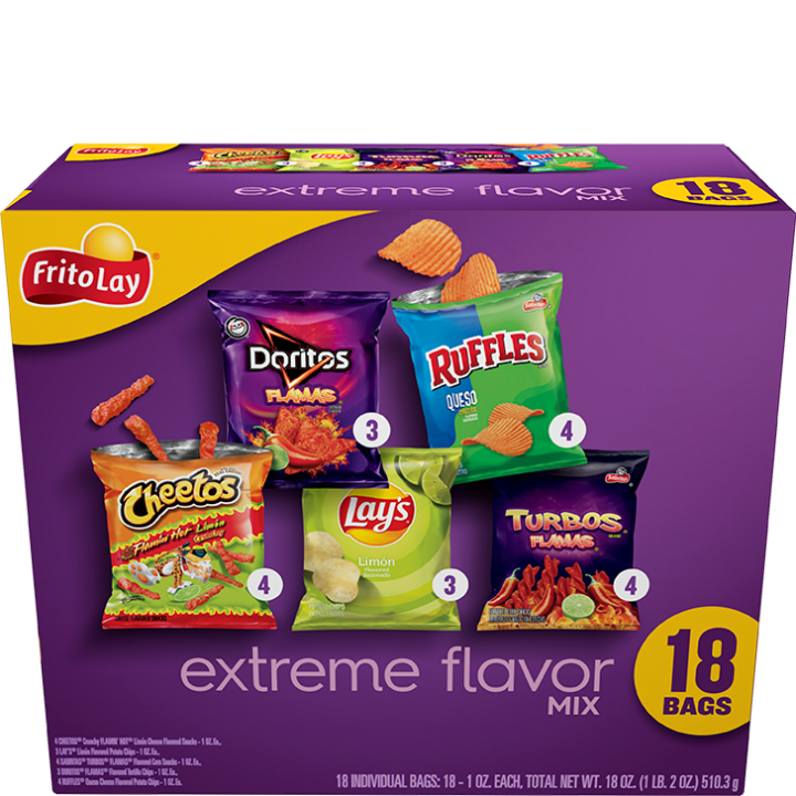 Frito Lay® Extreme Flavor Mix 18 Variety Pack Variety Packs
